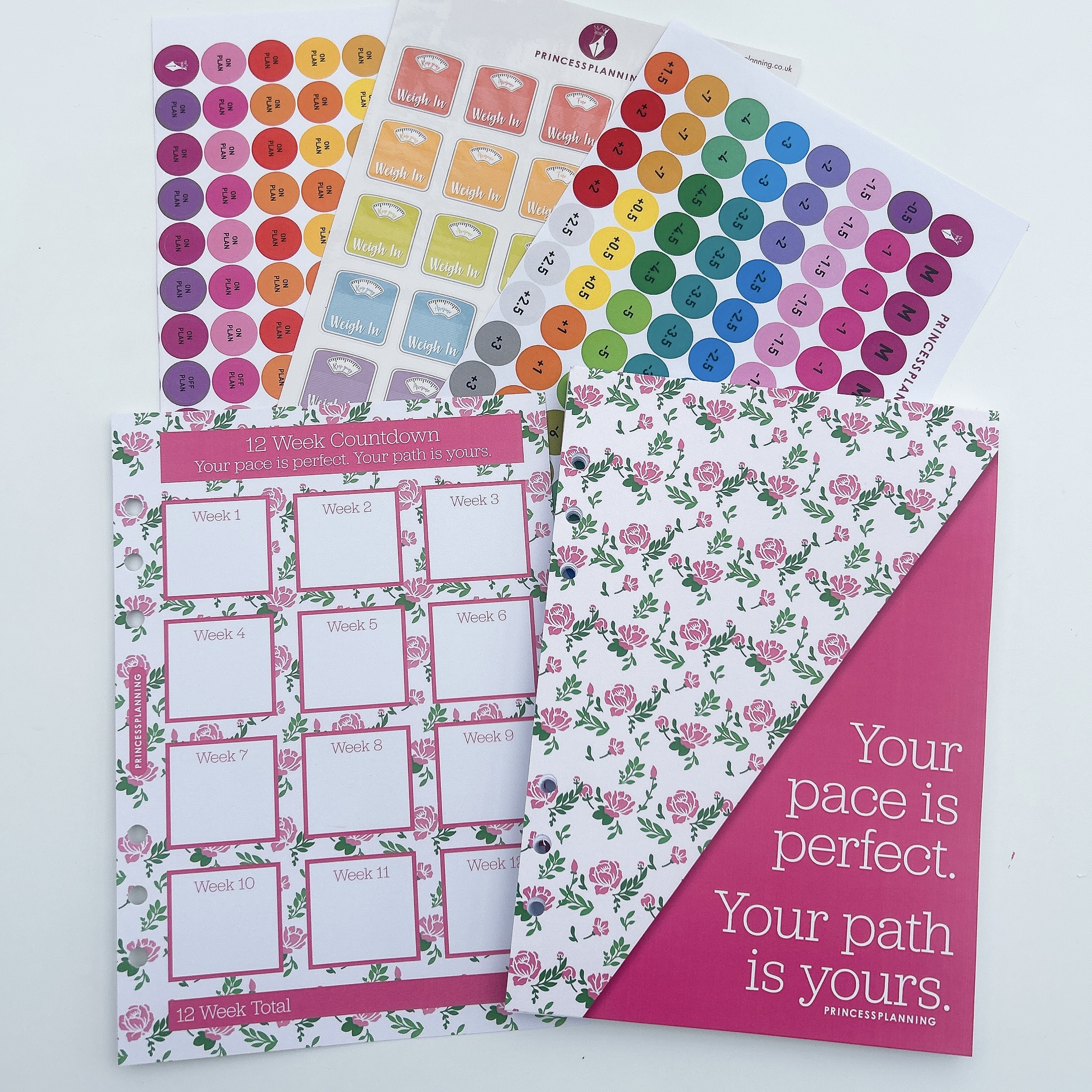 Grande Planner Food Diary Bundle Insert - Your Pace is Perfect.