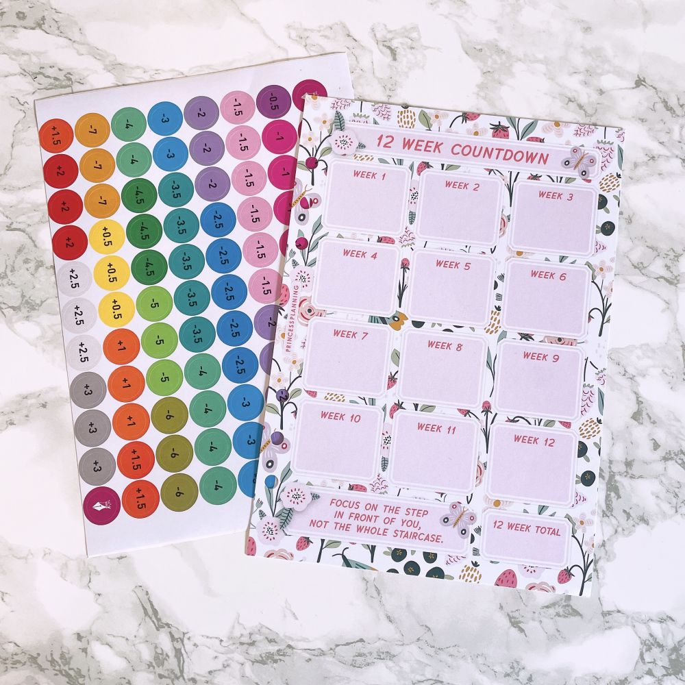 Grande 12 Week Countdown Insert -Focus on the step