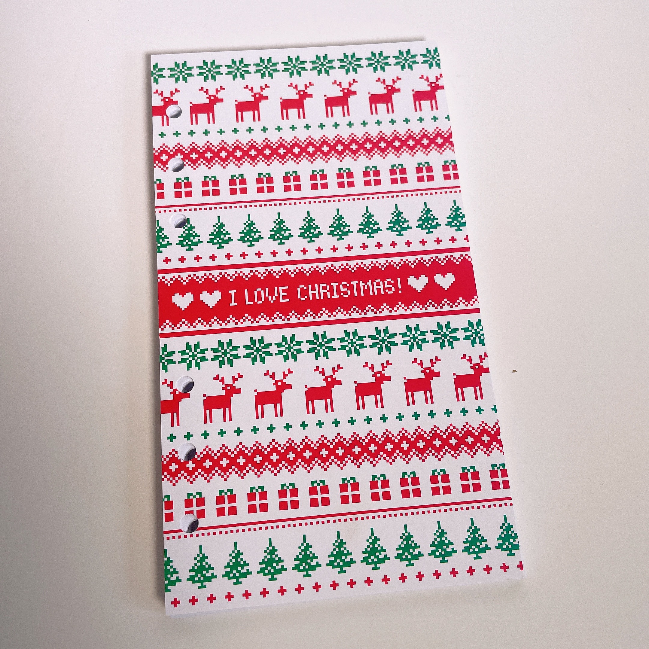 Petite Planner 8 Week Food Diary Insert - I LOVE CHRISTMAS!